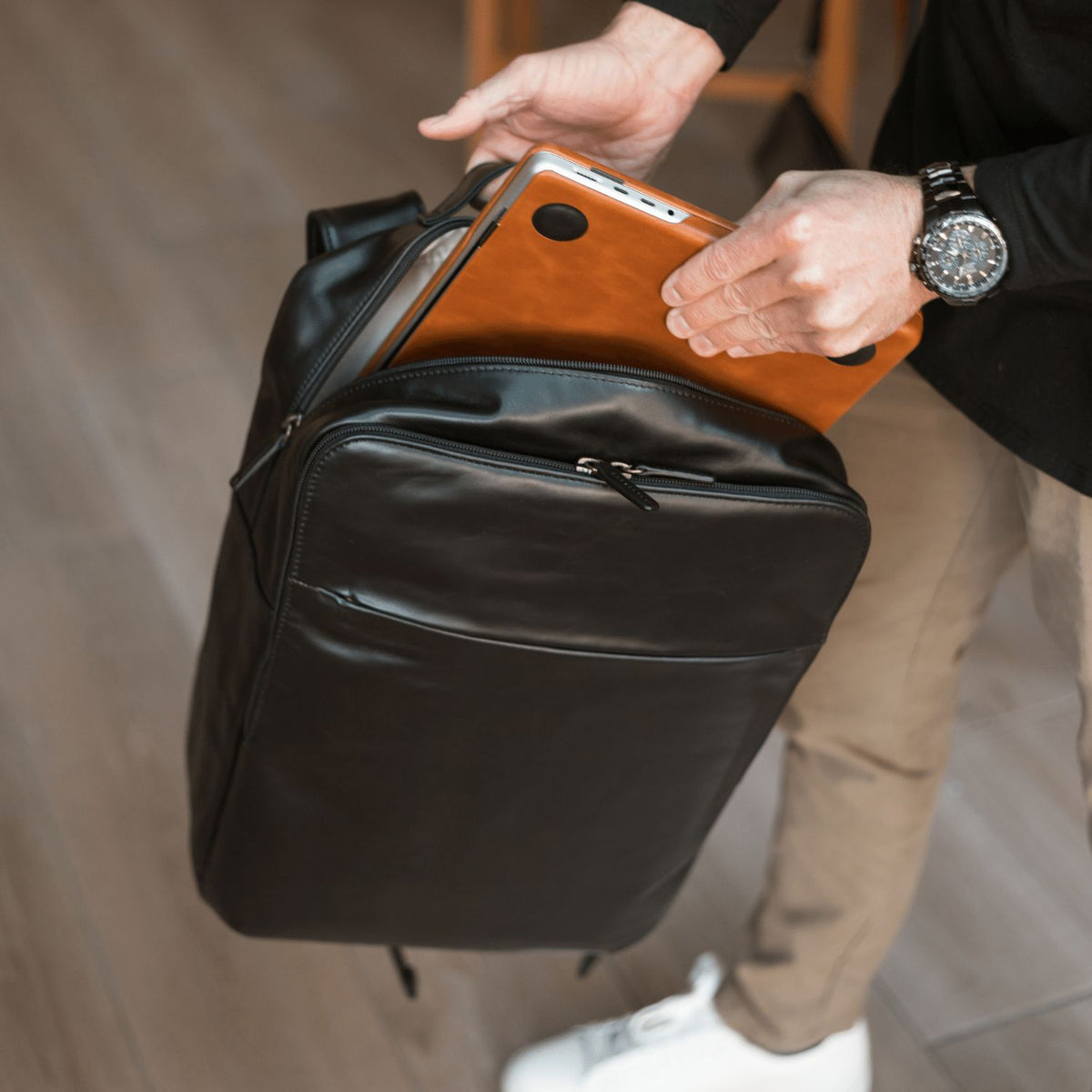 Leather Laptop Backpack | The Manhattan | Andar